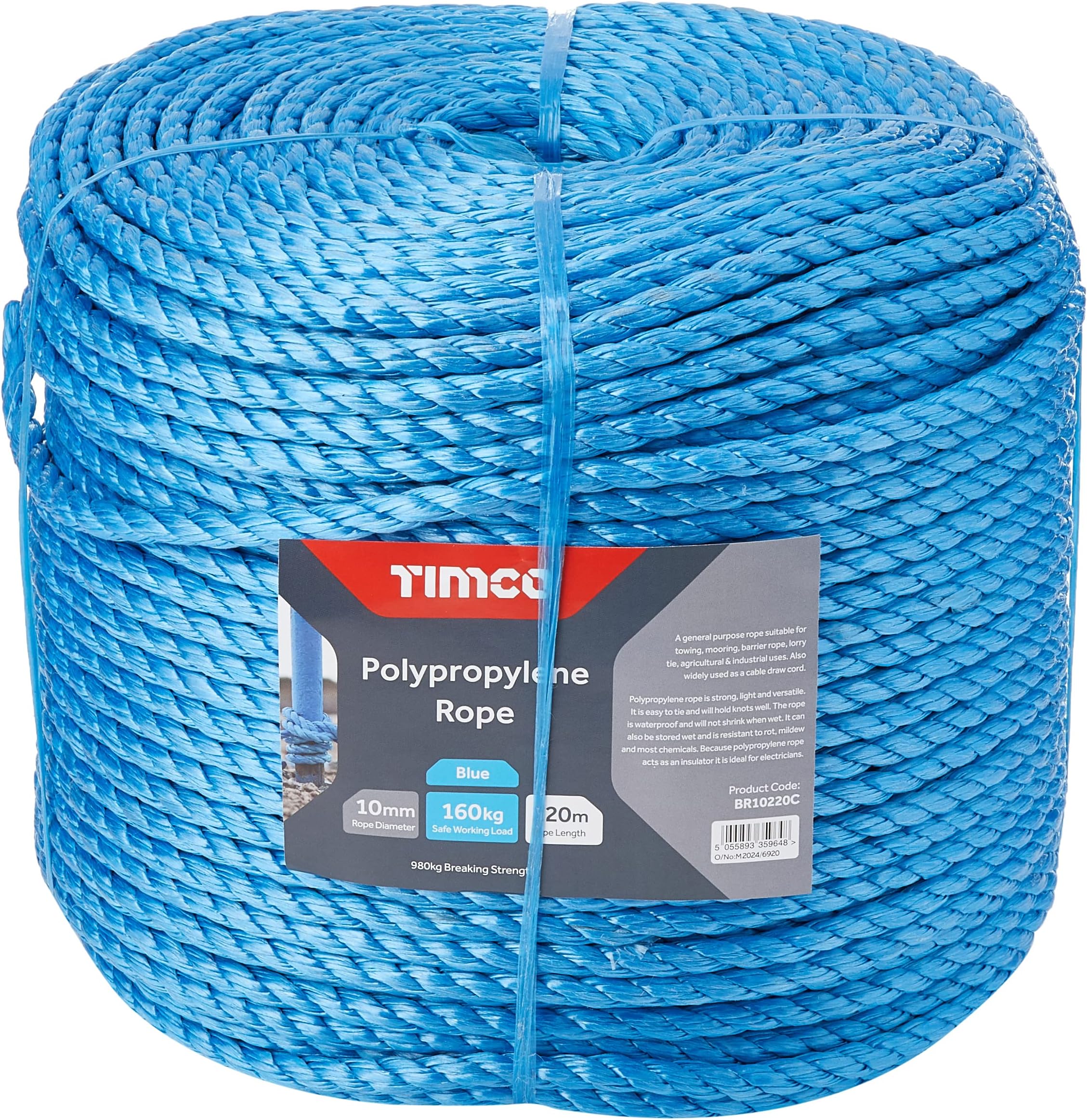 TIMCO Polypropylene Blue Rope – Winder - General purpose – Great for ...