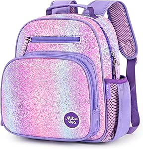 Amazon.com | mibasies Toddler Backpack for Girls 2-4: Glitter Kids ...