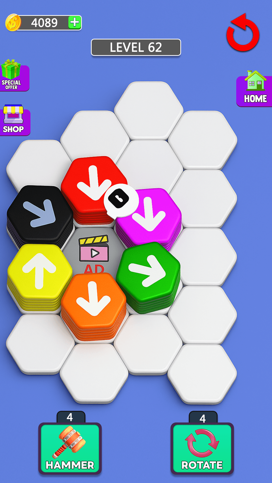 Hexa Block Puzzle Take Away Tapping Master: Hexa_Blocks Color Sorting ...