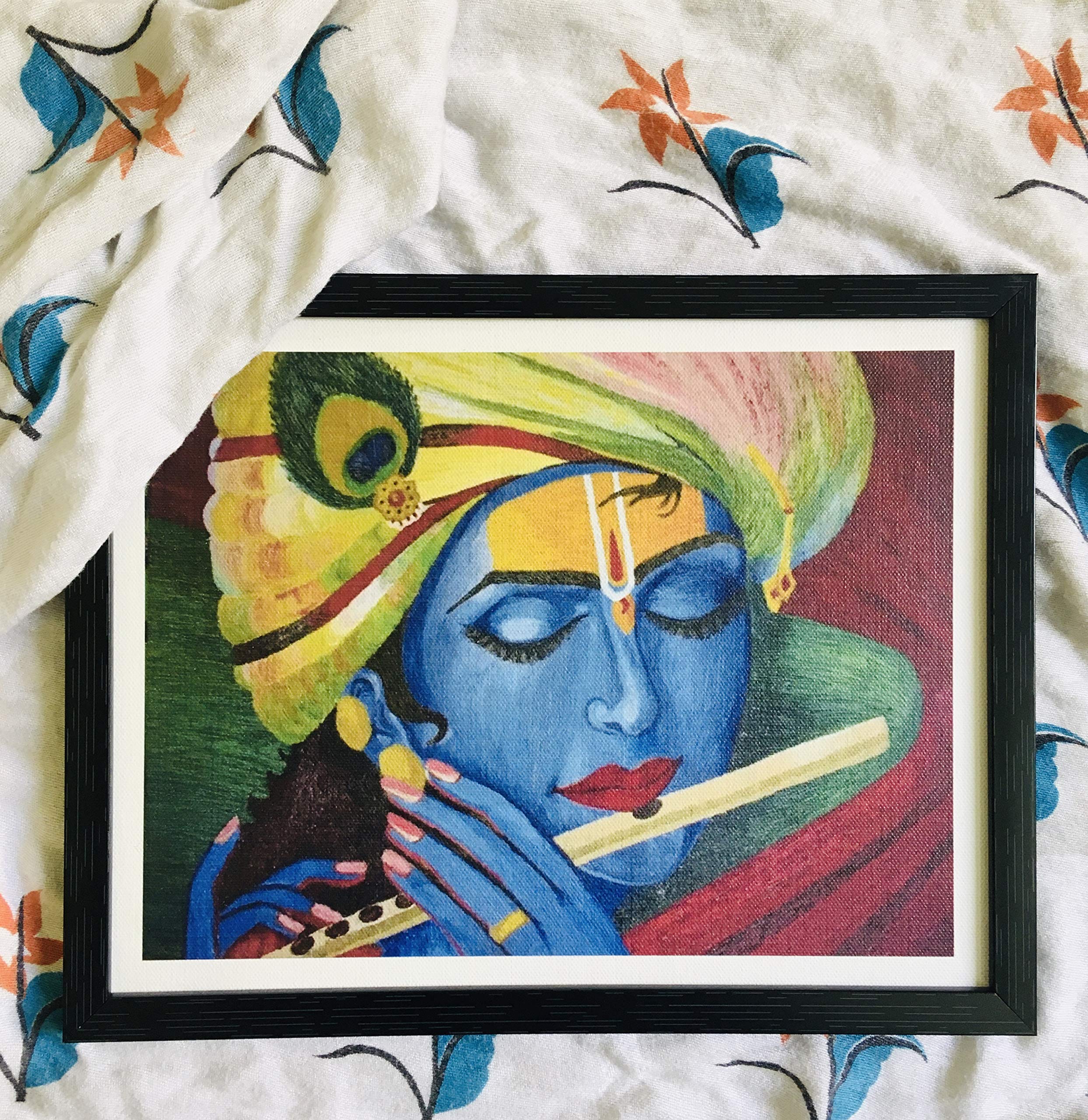 Krishna Line Art Abstract