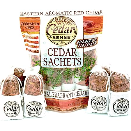 Amazon.com: Cedar Sachet Bags 8 Count, Cedar Sachets Made from Two ...