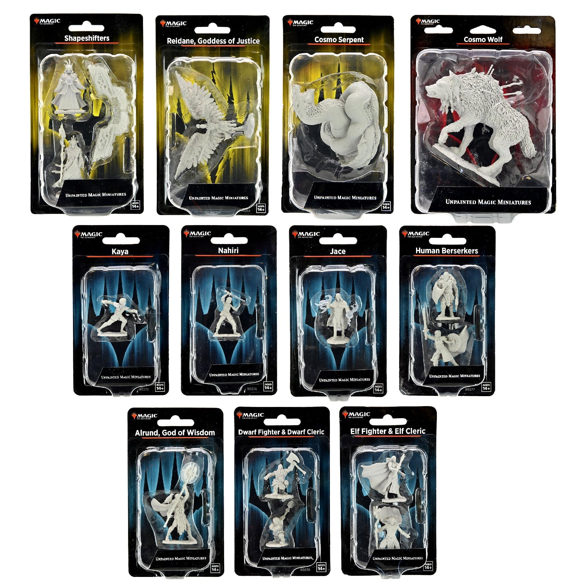 Amazon.com: Magic: the Gathering Unpainted Minis Wave 2 Bundle : Toys ...