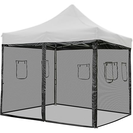 Amazon.com : Instahibit Pop Up Canopy Full Mesh Sidewall with Window ...