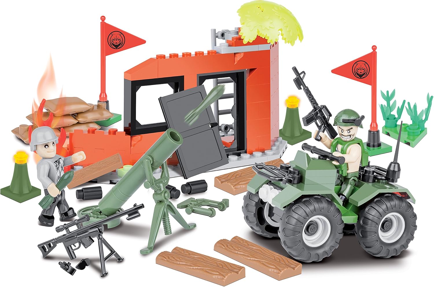 Small Army 2164 Combat Training 140 Elements, COBI-2164: Amazon.de ...