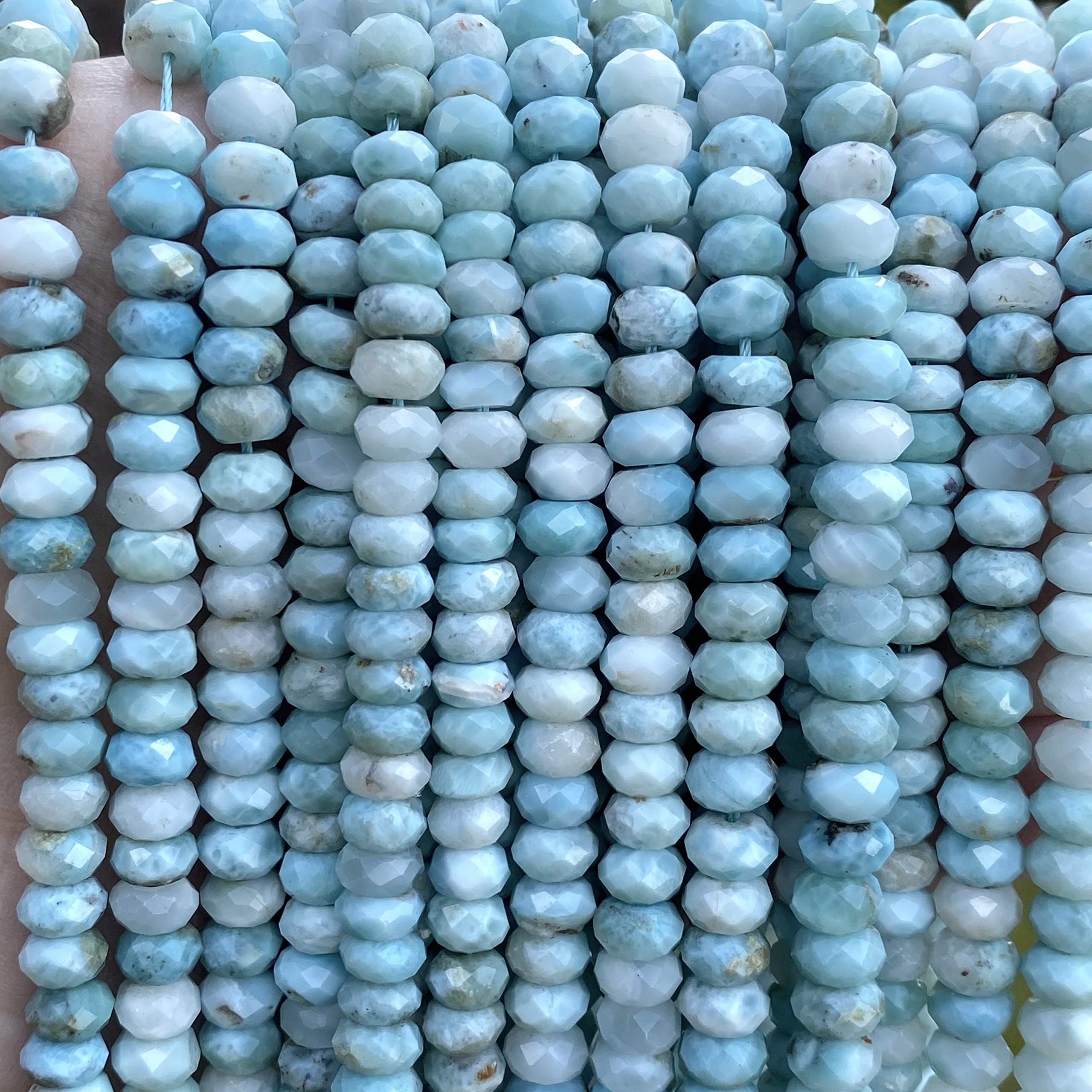 Amazon.com: [ABCgems] Dominican Republic Sky-Blue Larimar AKA Dolphin ...