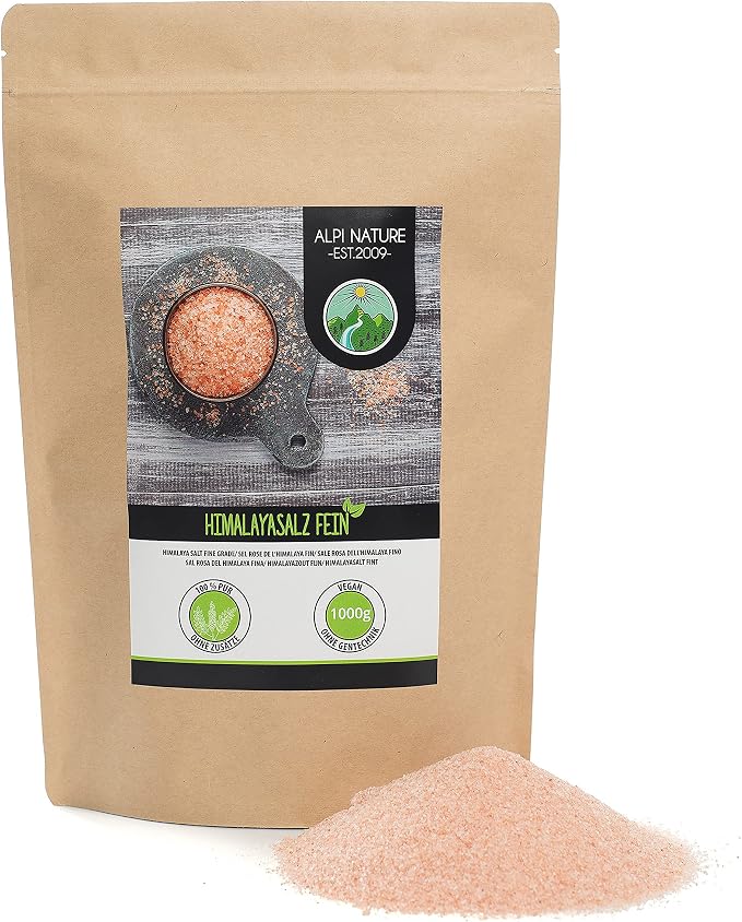 Sel Rose de l’Himalaya (1kg), Sel de cristal rose fin, connu sous le ...