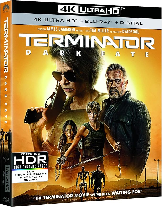 Terminator: Dark Fate (4K UHD + Blu-ray + Digital) : Linda Hamilton ...