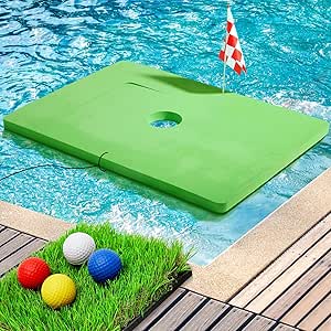 Amazon.com : Simgoing Island Floating Putting Green Floating Golf Green ...
