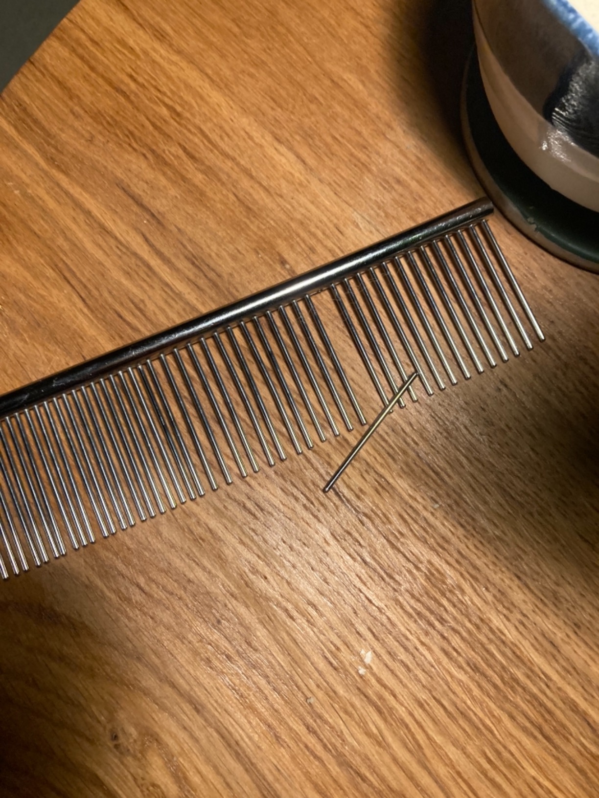 [2 Pack] HEYUS Pet Grooming Comb, Stainless Steel Pet Grooming ...