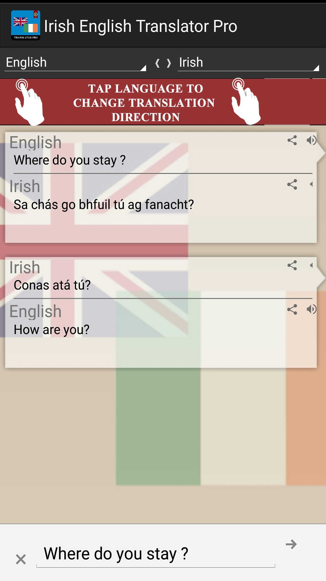 Irish English Translator Pro - App on Amazon Appstore