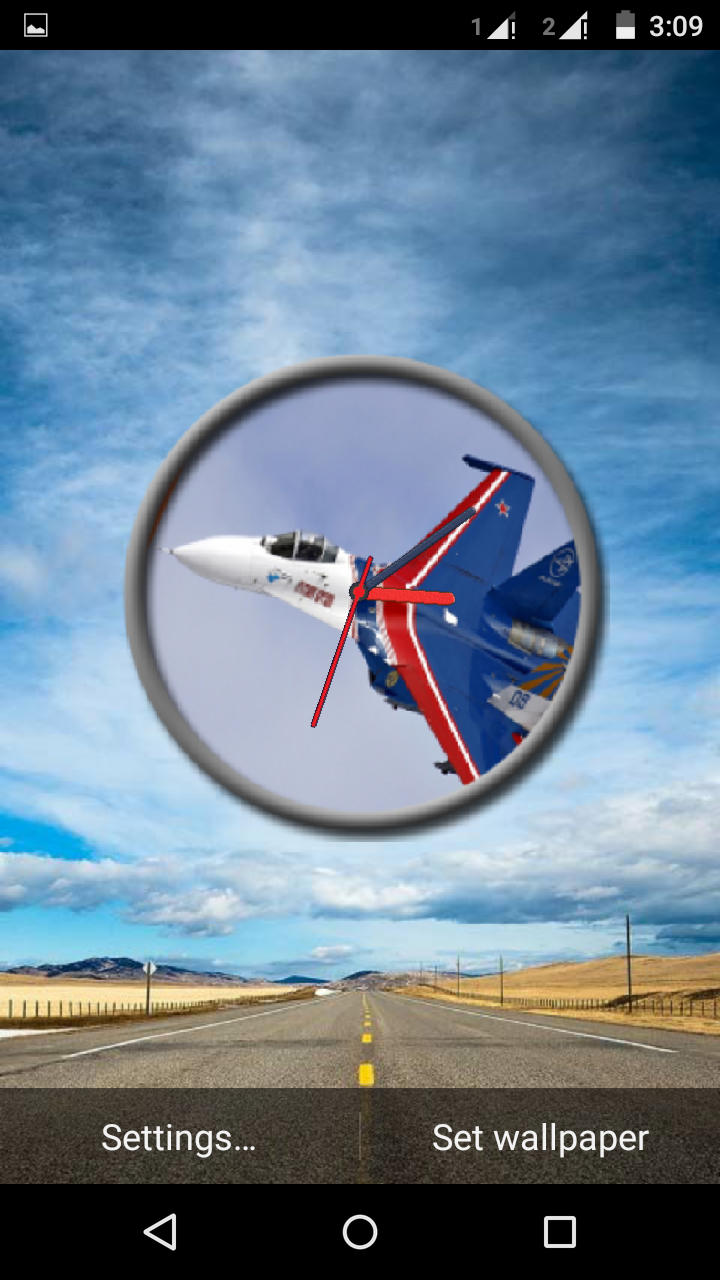 Fighter Jet Clock Live Wallpaper - App on Amazon Appstore