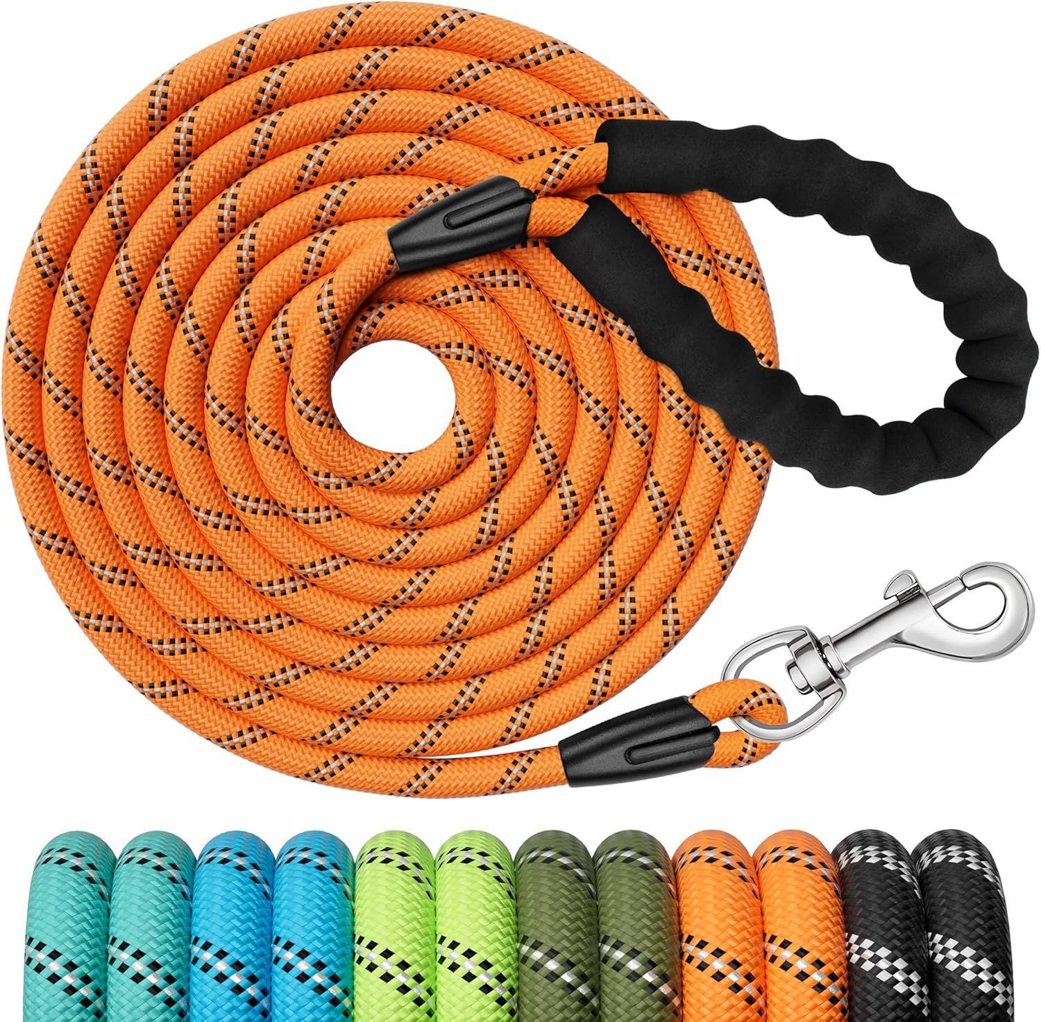 X XBEN Training Leads for Dogs, 10M Strong Rope Long line Dog Lead ...