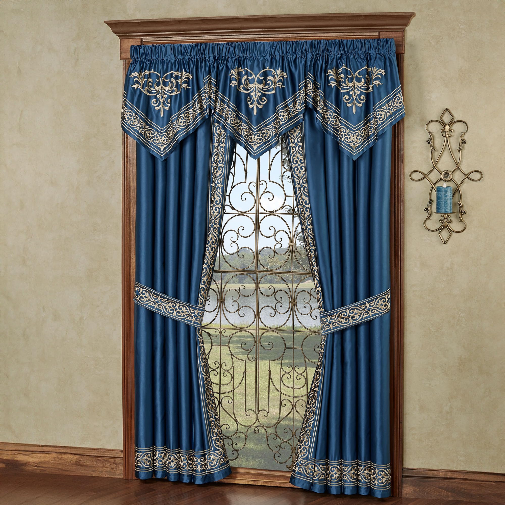 Amazon.com: Touch of Class Buckingham Luxury Window Treatment | Royal ...
