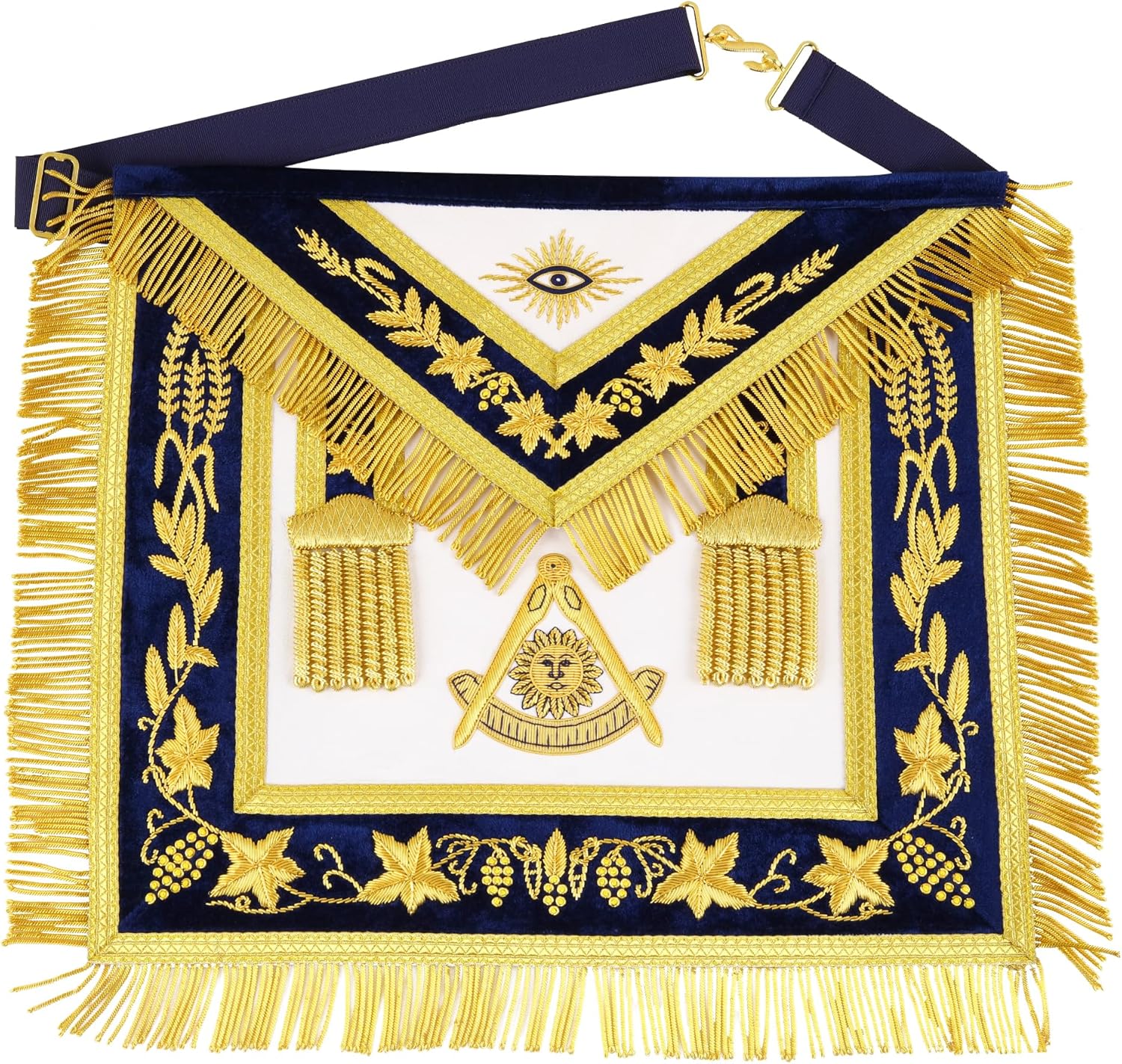 Amazon.com: Handmade Masonic Past Master Apron with Compasses ...