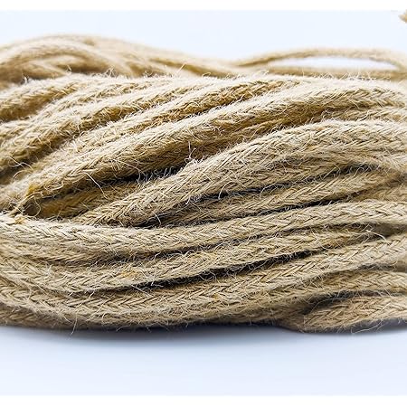 KnottyCord | Natural Strong Jute Twine Rope, (25mtr, 8mm) Linen Twine ...