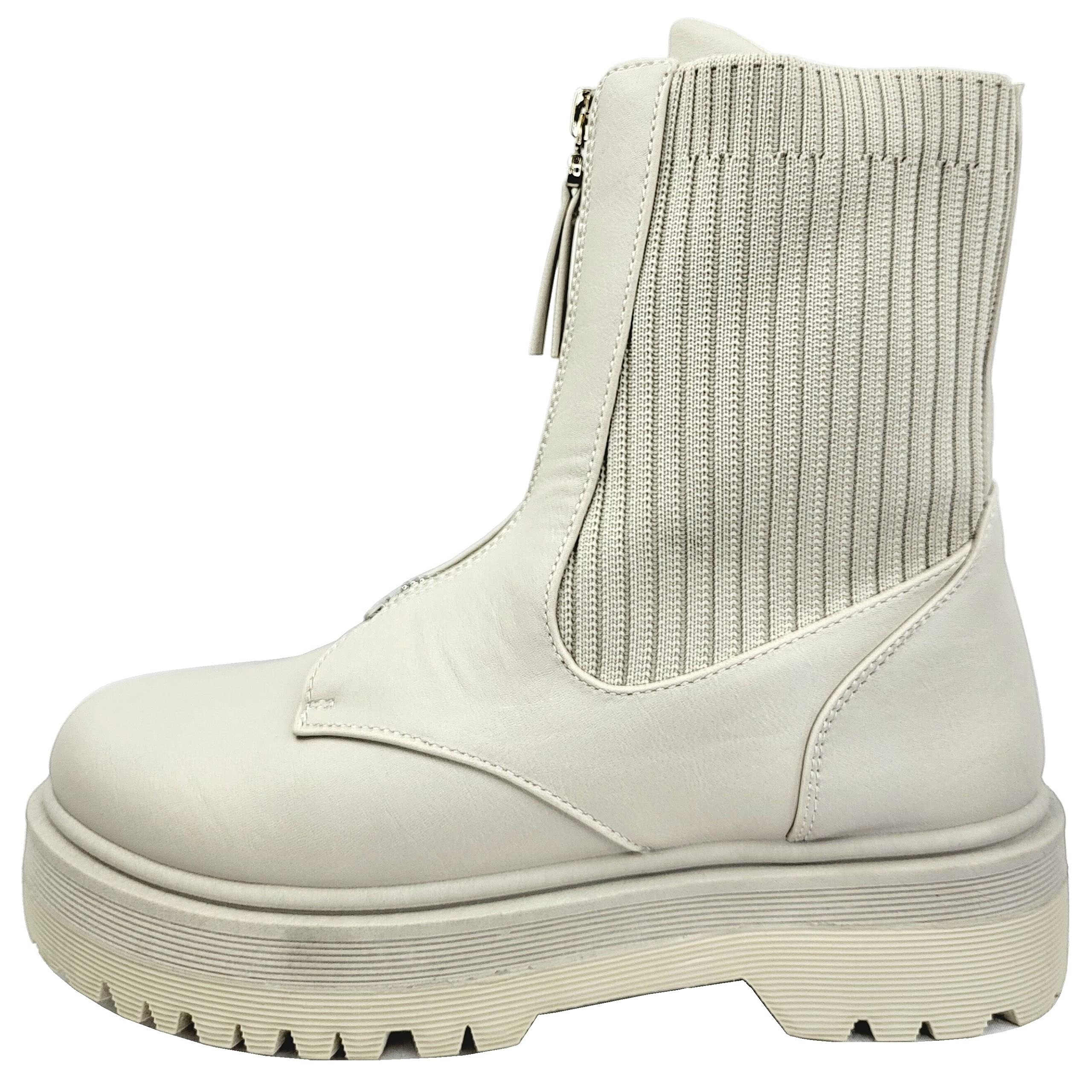 Snapklik.com : TruFox Womens Lug Sole Platform Ankle Chelsea Boots ...