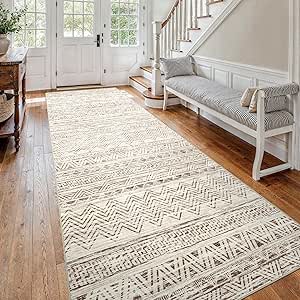 Amazon.com: 4x12 Washable Hallway Runner Rug：Moroccan Non-Slip Wide ...