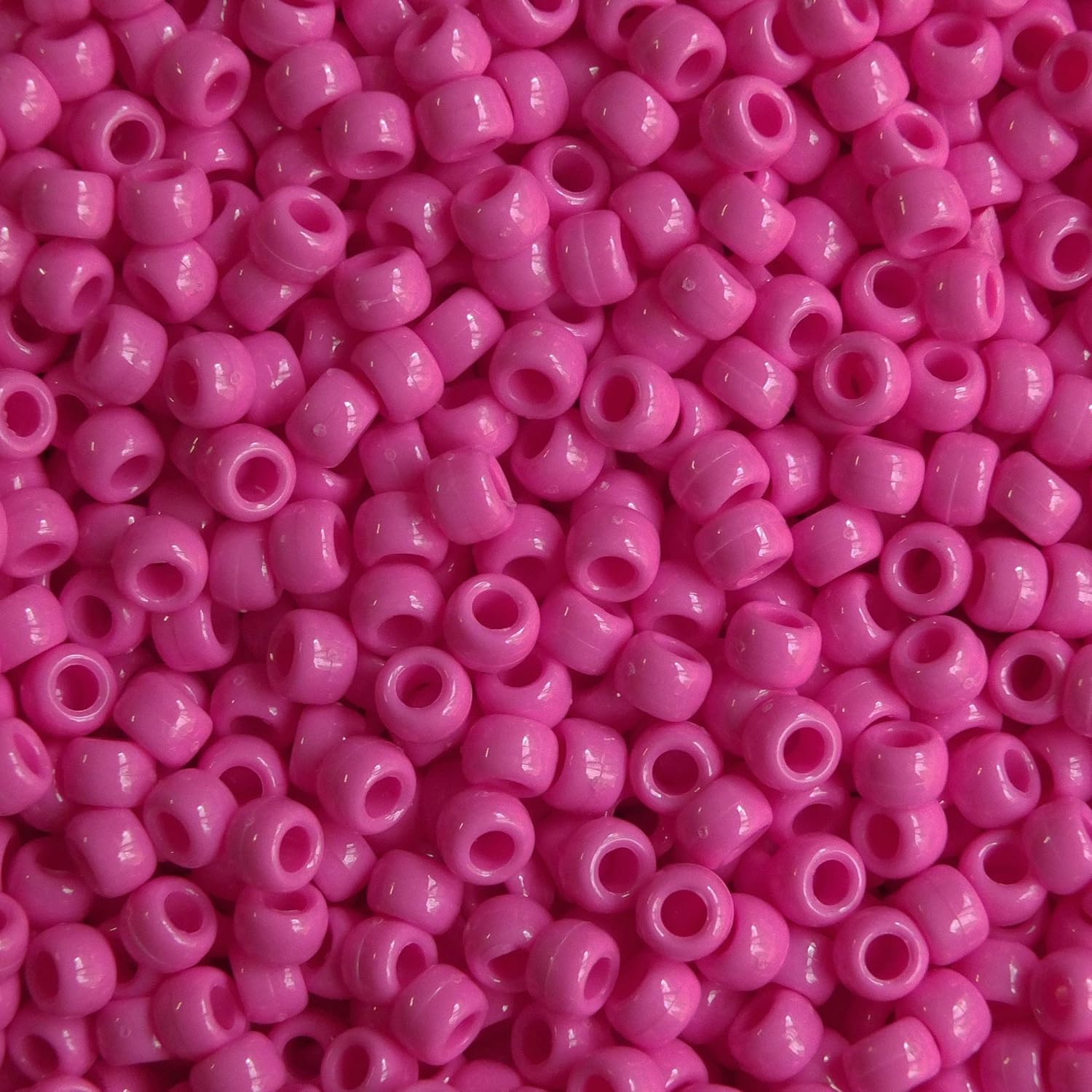 Amazon.com: Hot Pink Crow Beads Pony Beads Made in USA 6x9mm : Arts ...