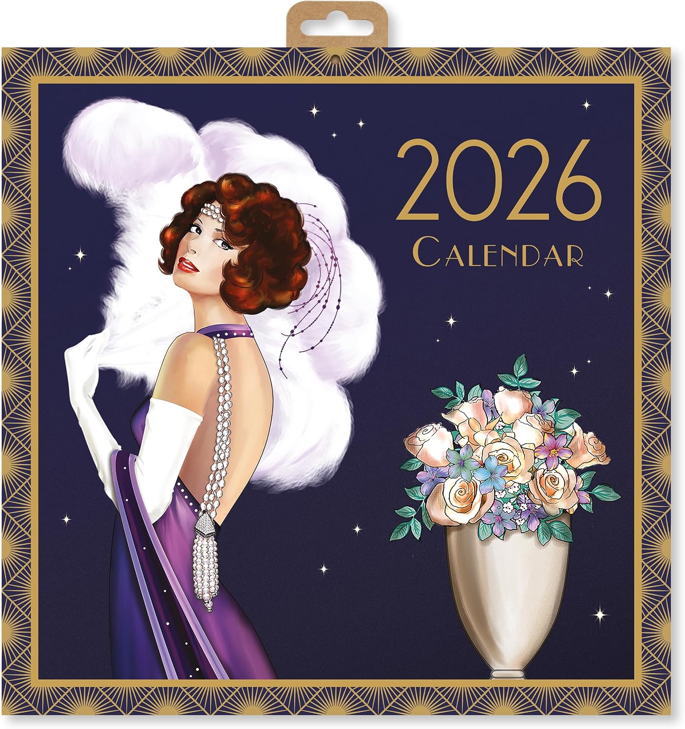 Claire Coxon Art Deco 2026 Square Wall Calendar | Monthly Planner ...