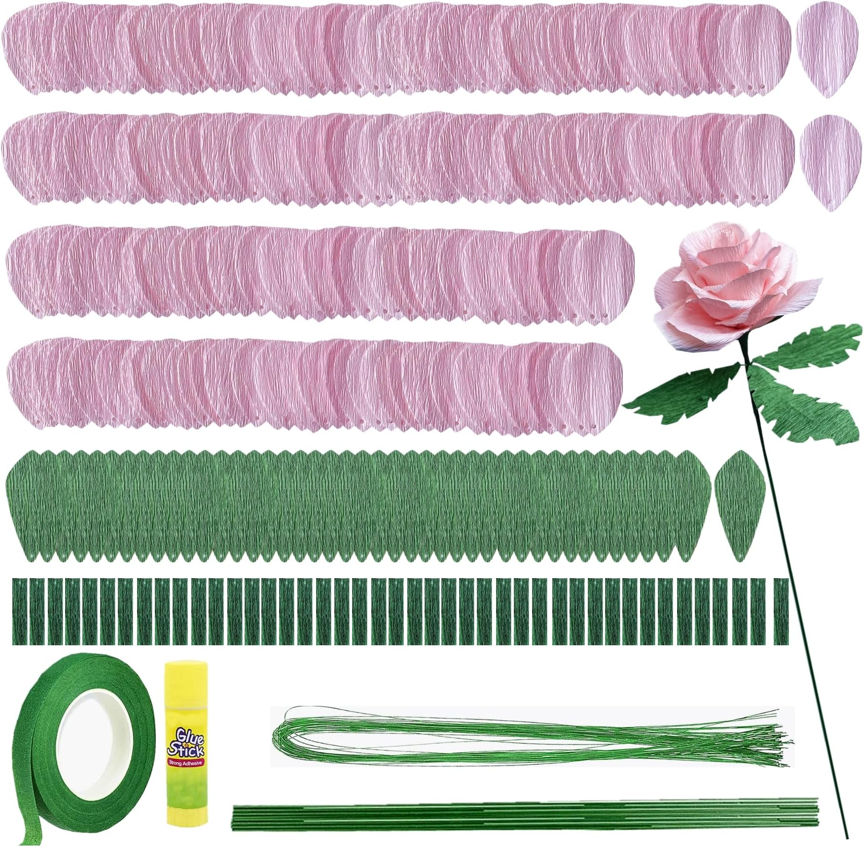 Amazon.com: PACON "KolorFast Tissue Flower Kit, Party Pack, 10"", 84 ...