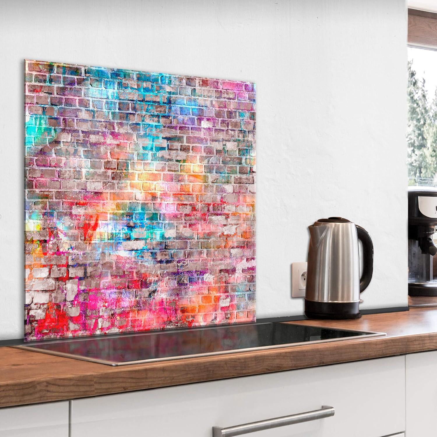 murando Glass Splashback for Kitchen Backsplash Cooker Protector ...