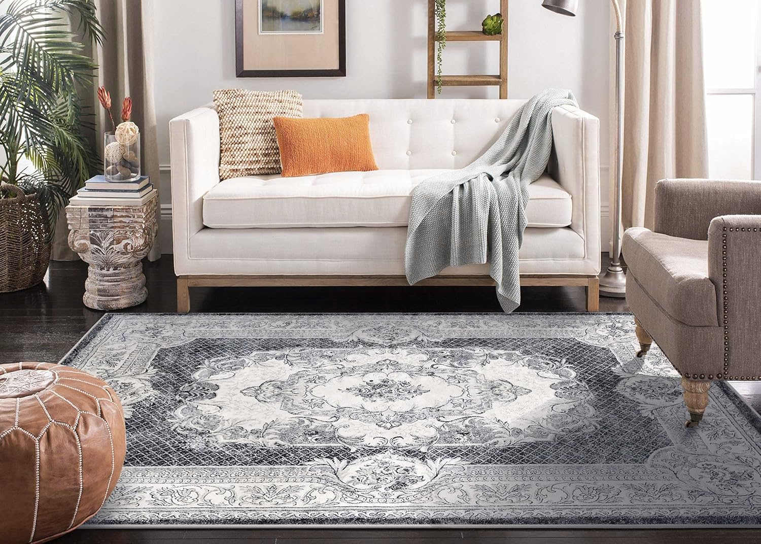 Leesentec Area Rugs 5×7 for Living Room Anti-Skid Carpet Bedroom Luxury ...