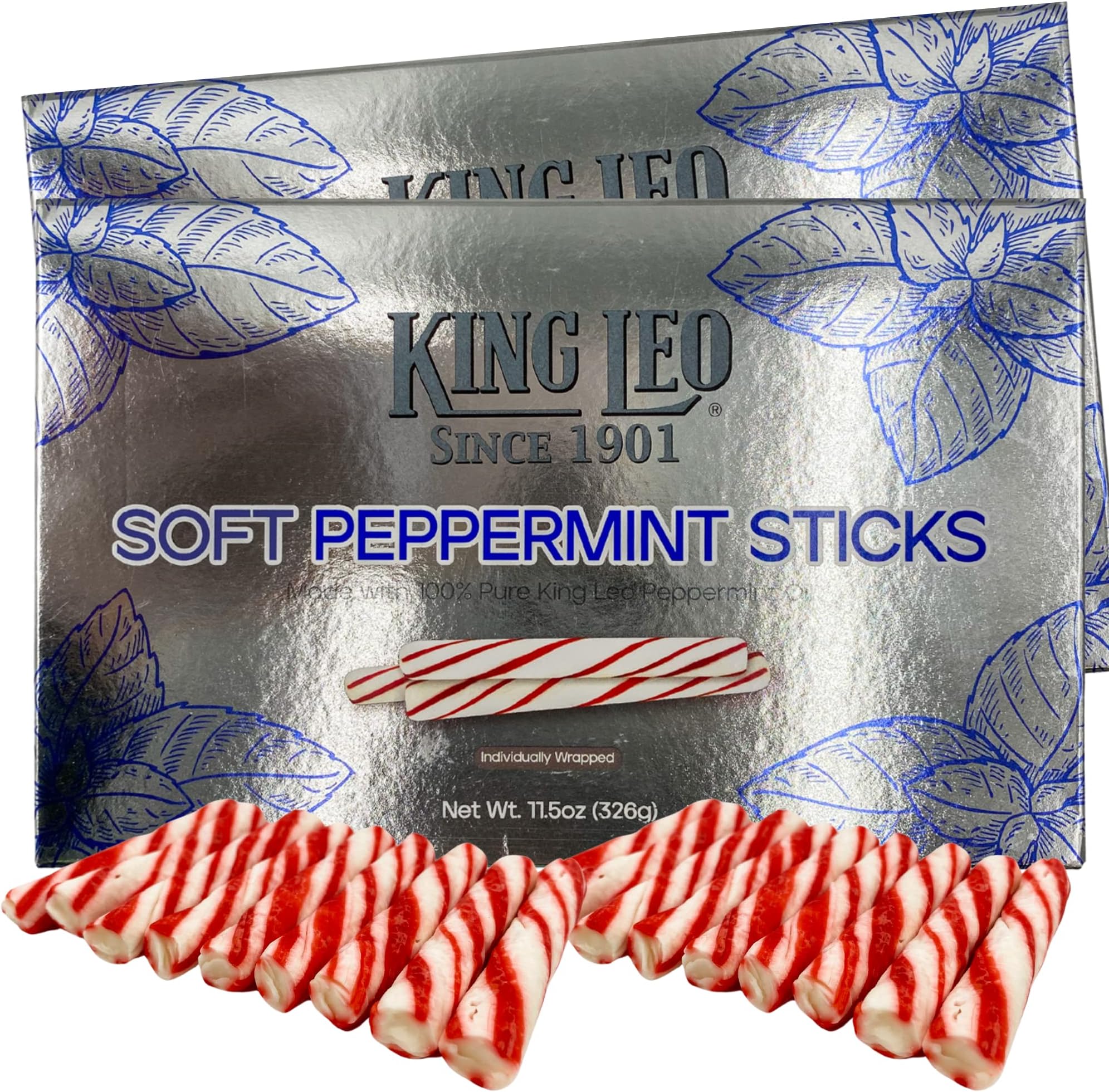 Amazon.com : Christmas 2024 Old Fashion Soft Peppermint Sticks, Hot ...