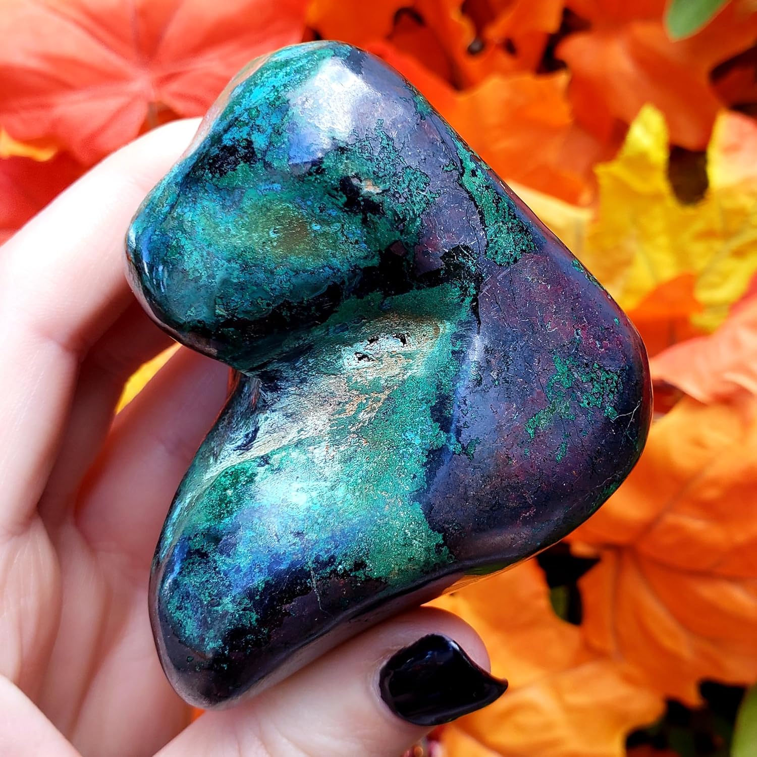 Amazon.com: Rare green Cuprite Large Polished stone - Natural Healing ...