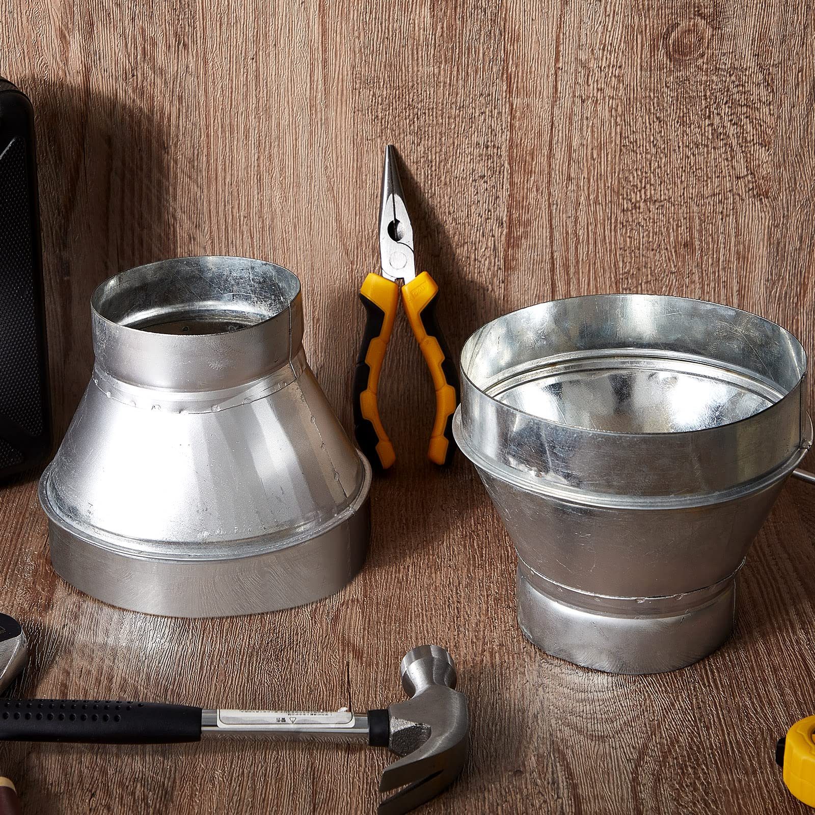 Dunzy Duct Reducer 6 to 4 Inch Ducting Connector Duct Adapter Air ...