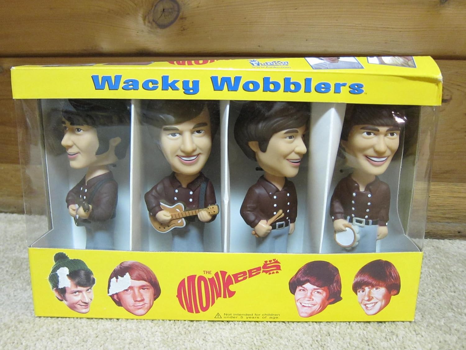 Amazon.com: The Monkees Wacky Wobblers bobble-head dolls set : Toys & Games