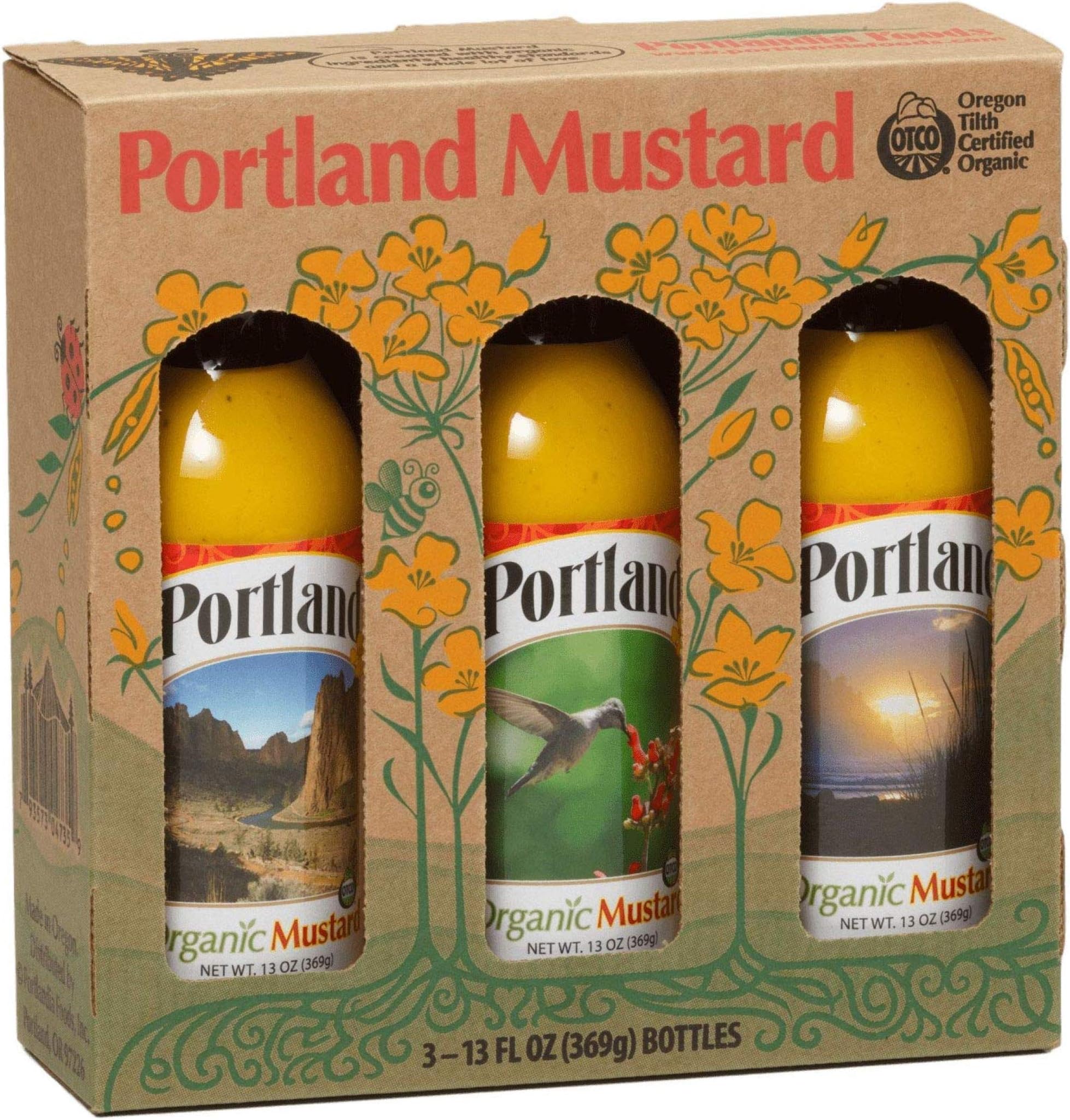 Amazon.com: Portland Organic Mustard Gift Box by Portlandia Foods (13 ...
