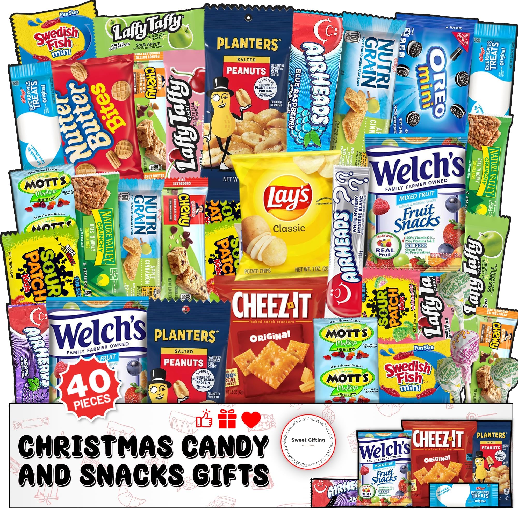 Amazon.com : Snack Box Christmas Care Package (120 Count) Variety ...