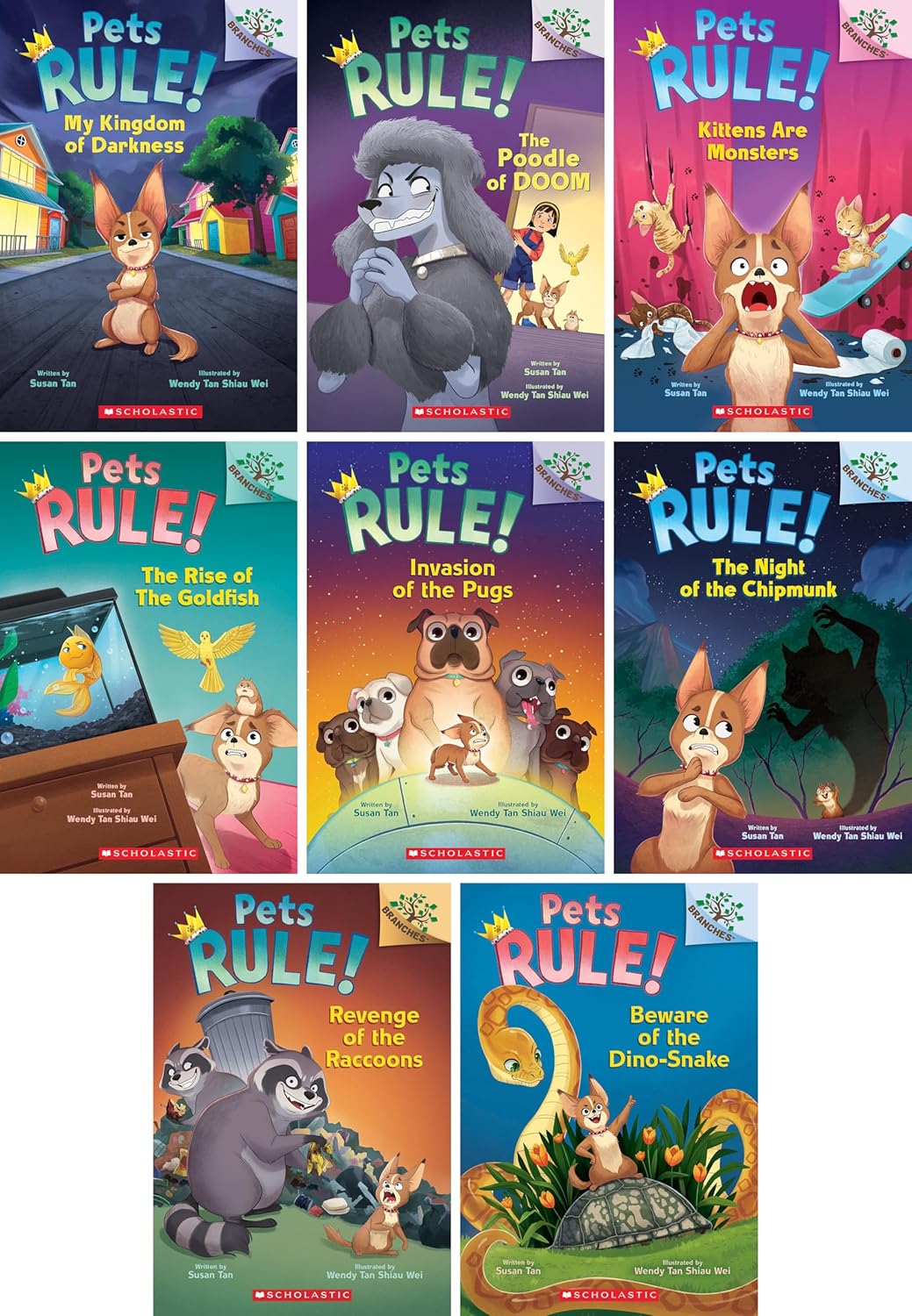 Pets Rule! Series (8 Books) Complete Set (Books 1-8): Susan Tan, Wendy ...