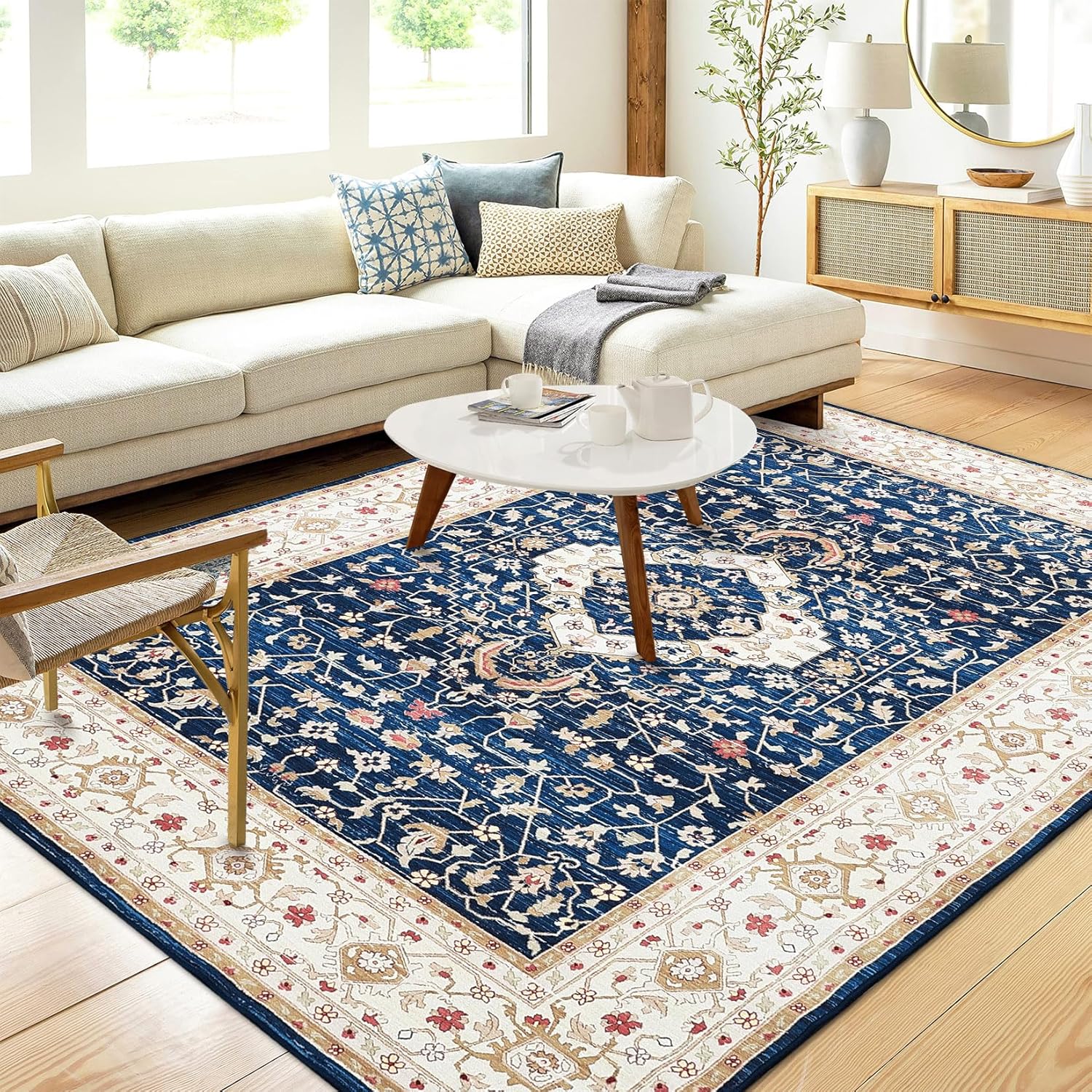 Amazon.com: GlowSol Area Rugs 9x12 Large Washable Rug Vintage Rug ...