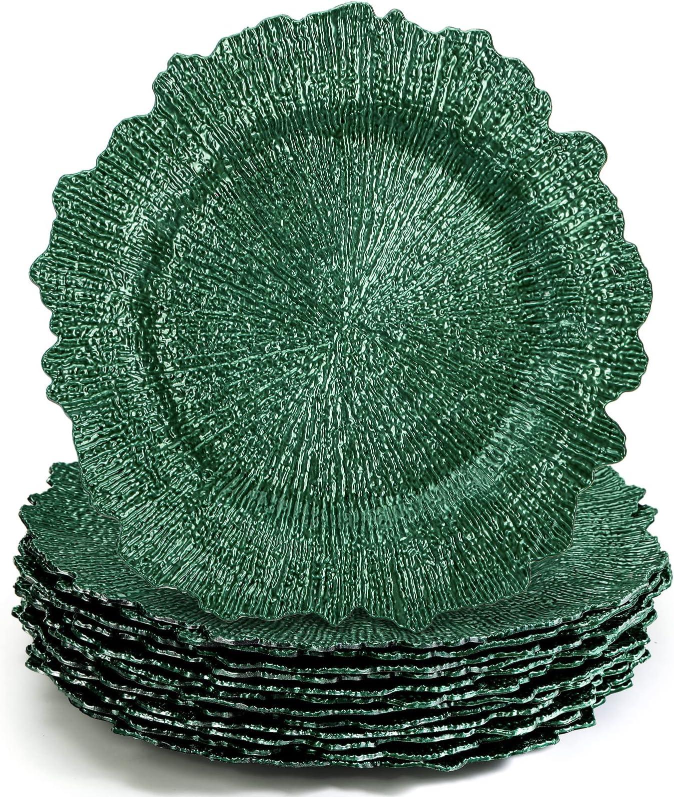 Plate Chargers Green at Eldridge Rucker blog