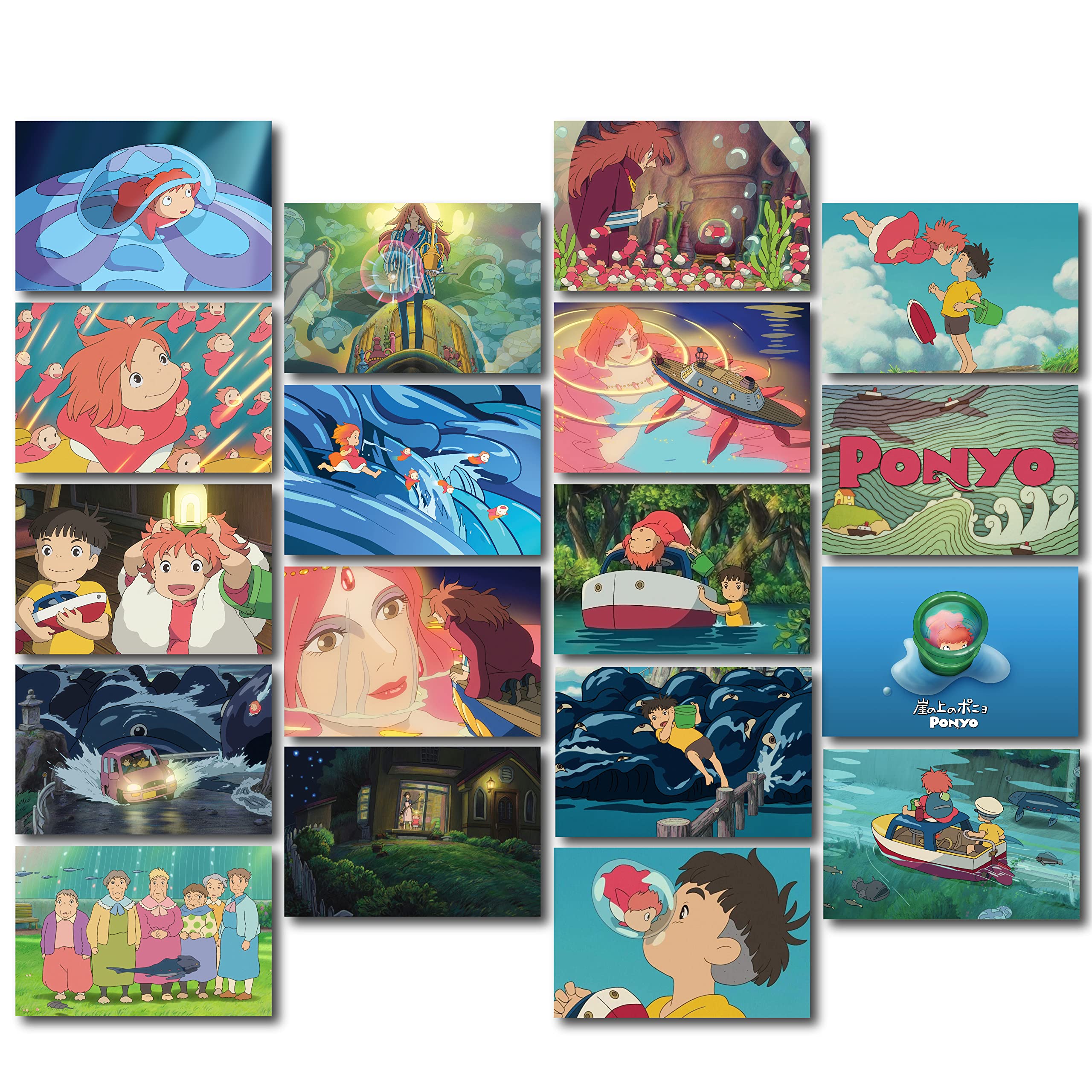 Buy Anbhudan -DELIVER THE SMILE | PONYO ANIME WALL | PACK OF 18 wall ...