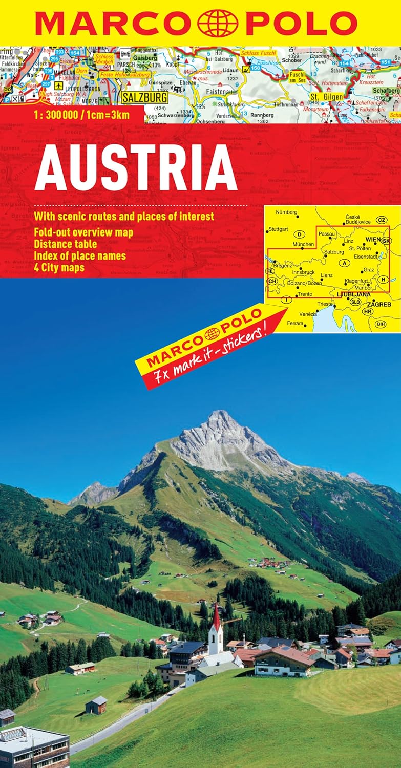 Austria Marco Polo Map (Marco Polo Maps): Marco Polo Travel Publishing ...