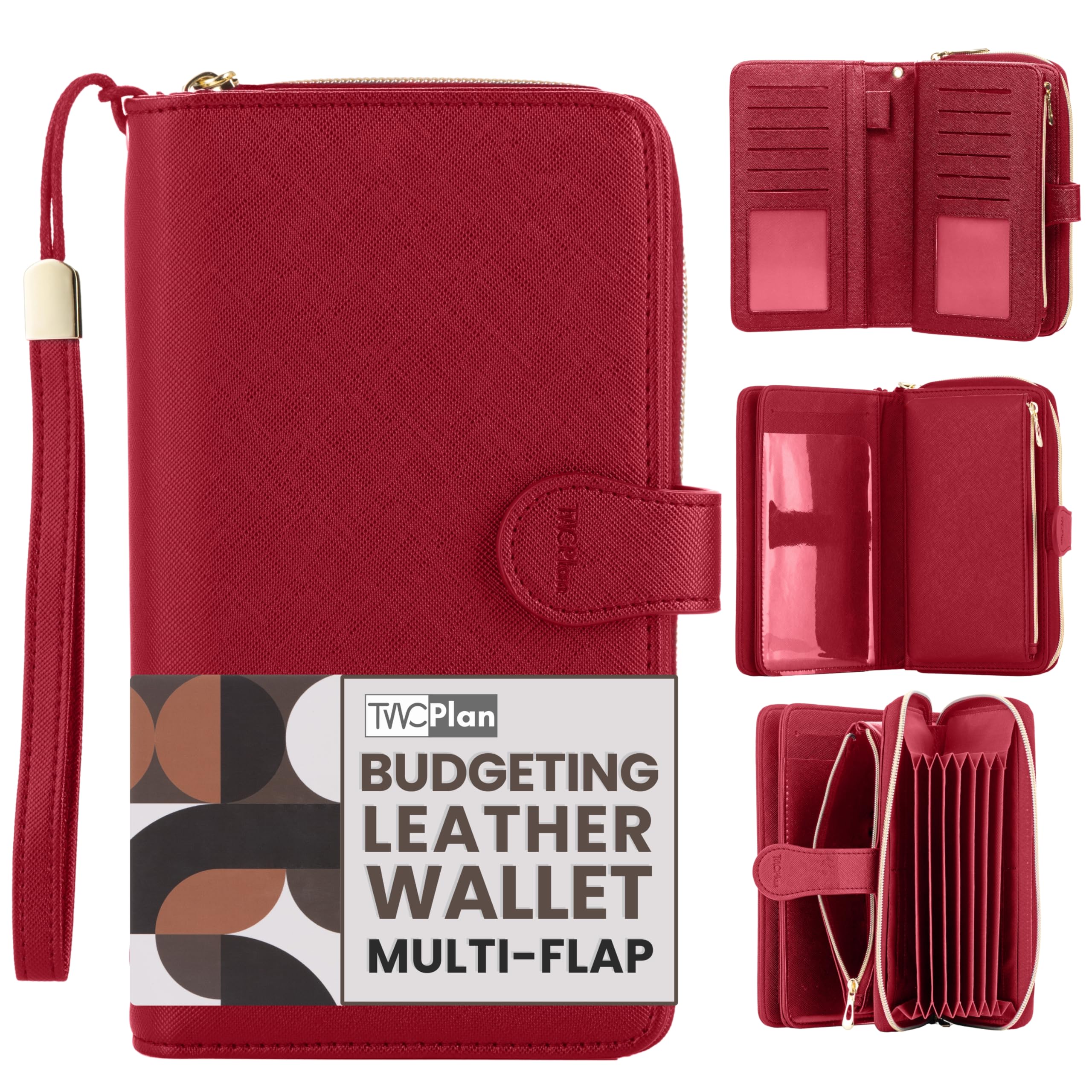 Amazon.com: Multi-flap Budget Wallet for Cash Stuffing, Card, Check ...