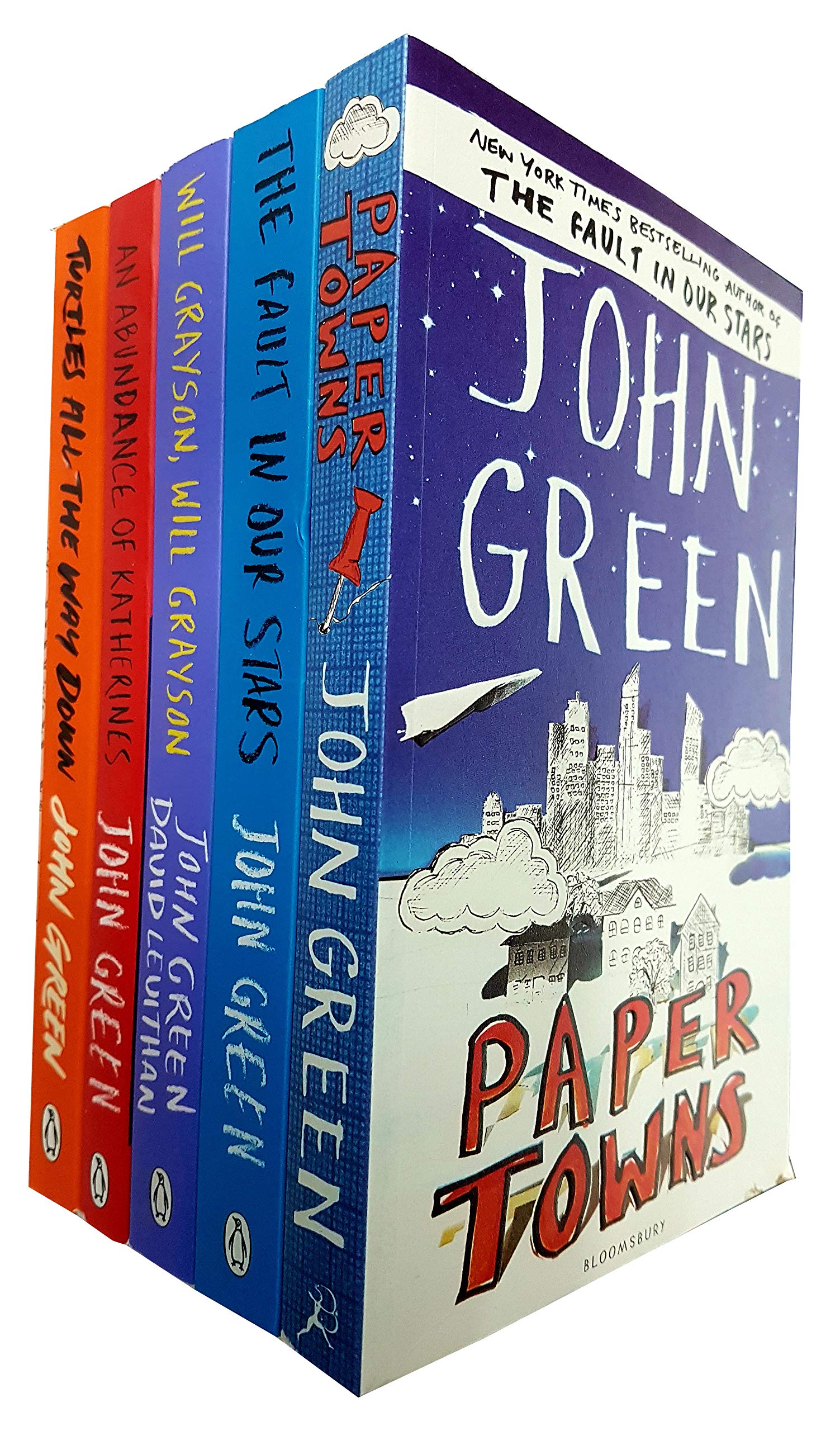 John Green 5 Books Collection Set (Paper Towns, The Fault in Our Stars ...