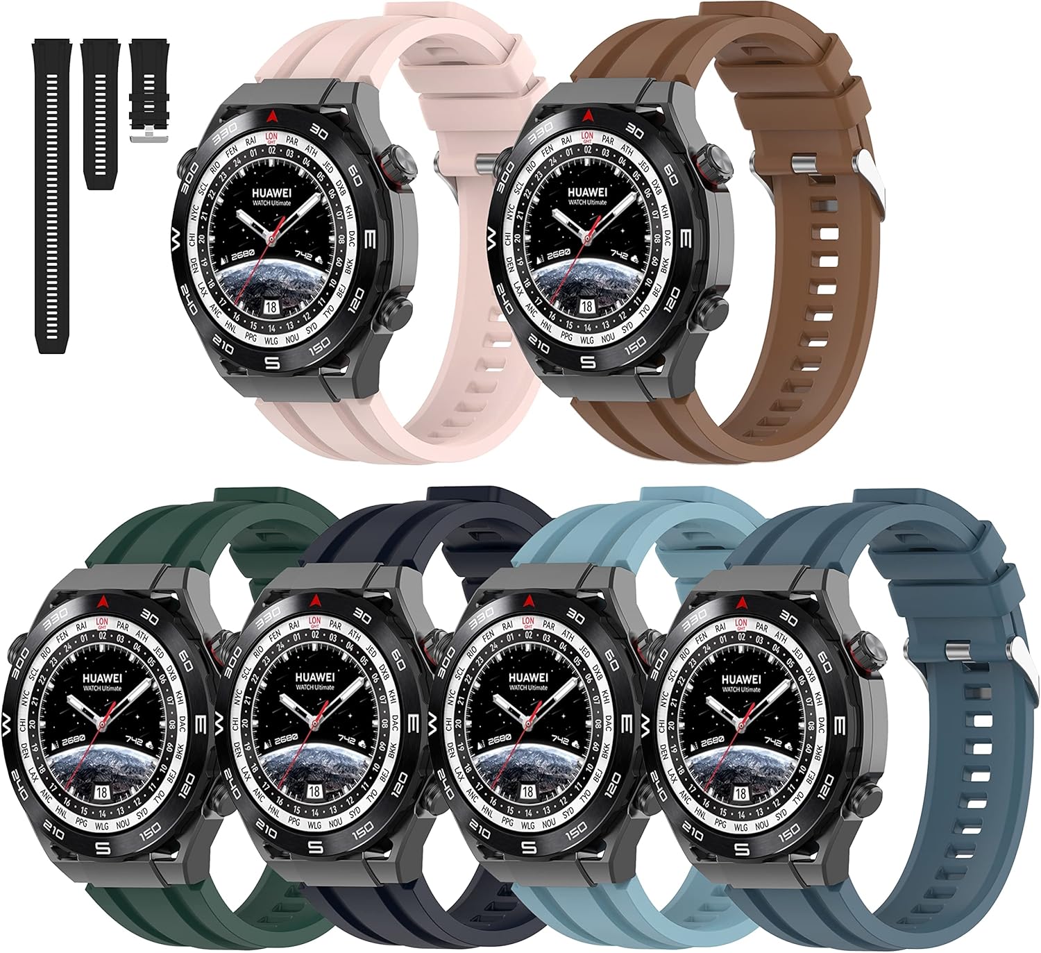 Amazon.com: FitTurn 6pack Bands & Extension Straps for Huawei Watch ...