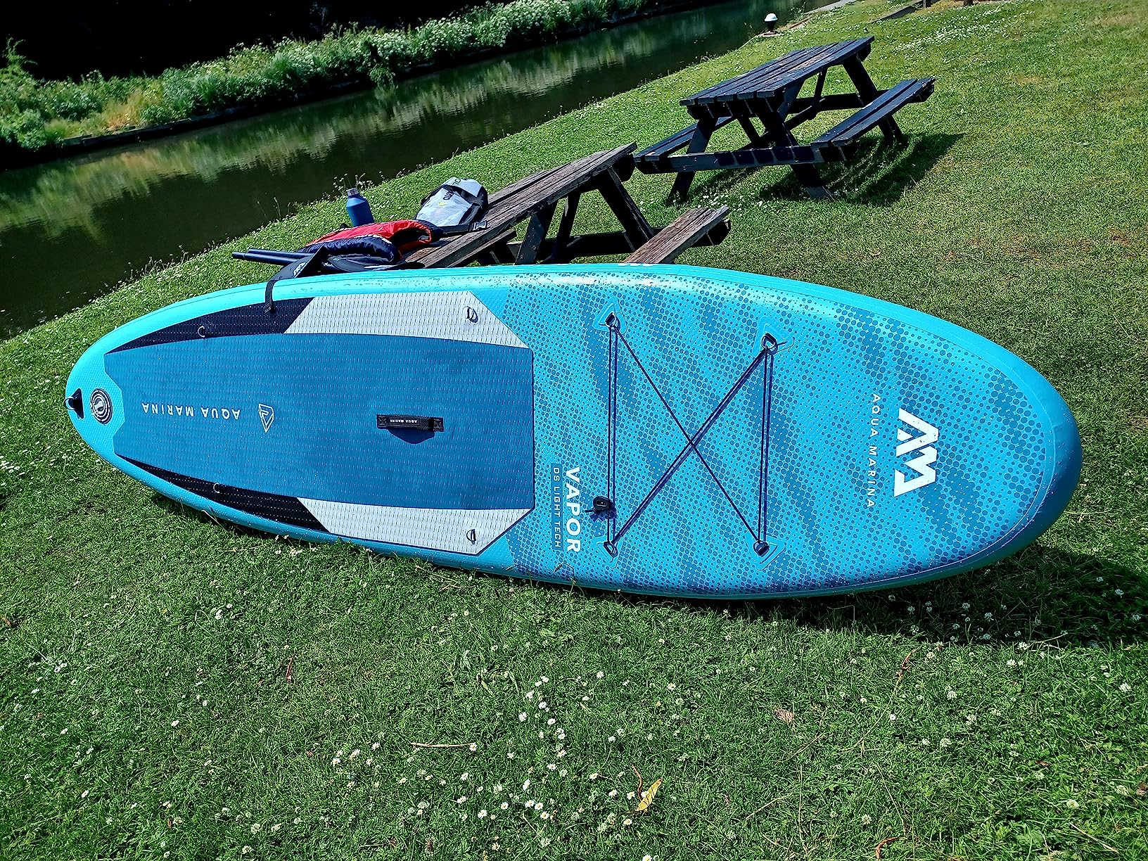 Aqua Marina Vapor, Inflatable Stand Up Paddle Board (iSUP) Package, 315 ...