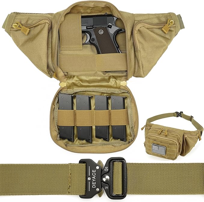 Amazon.com: Concealed Carry Fanny Pack, Quick-Release Metal-Buckle ...