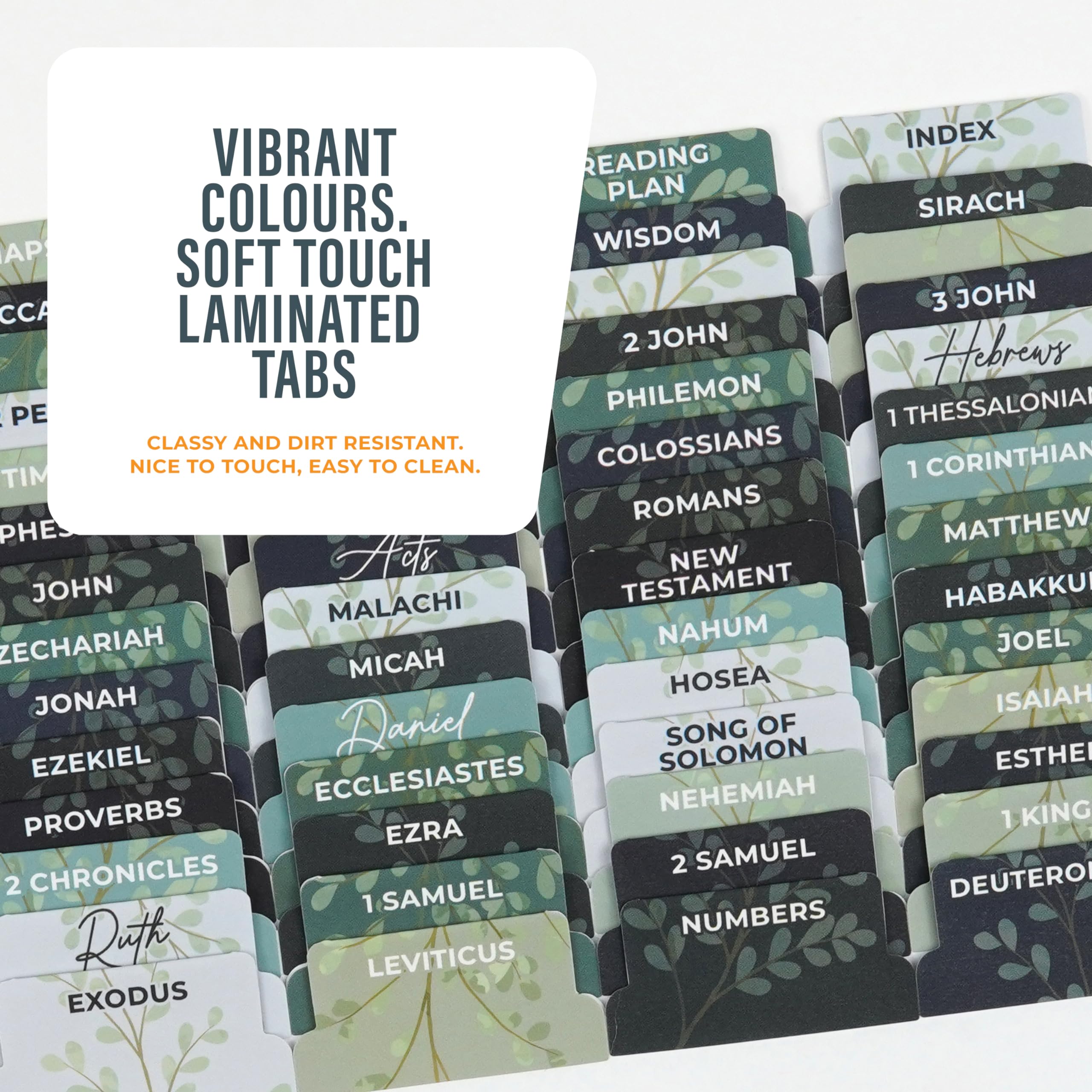 Snapklik.com : Book Bible Tabs 100 Soft-Touch, Laminated Bible Tabs For ...