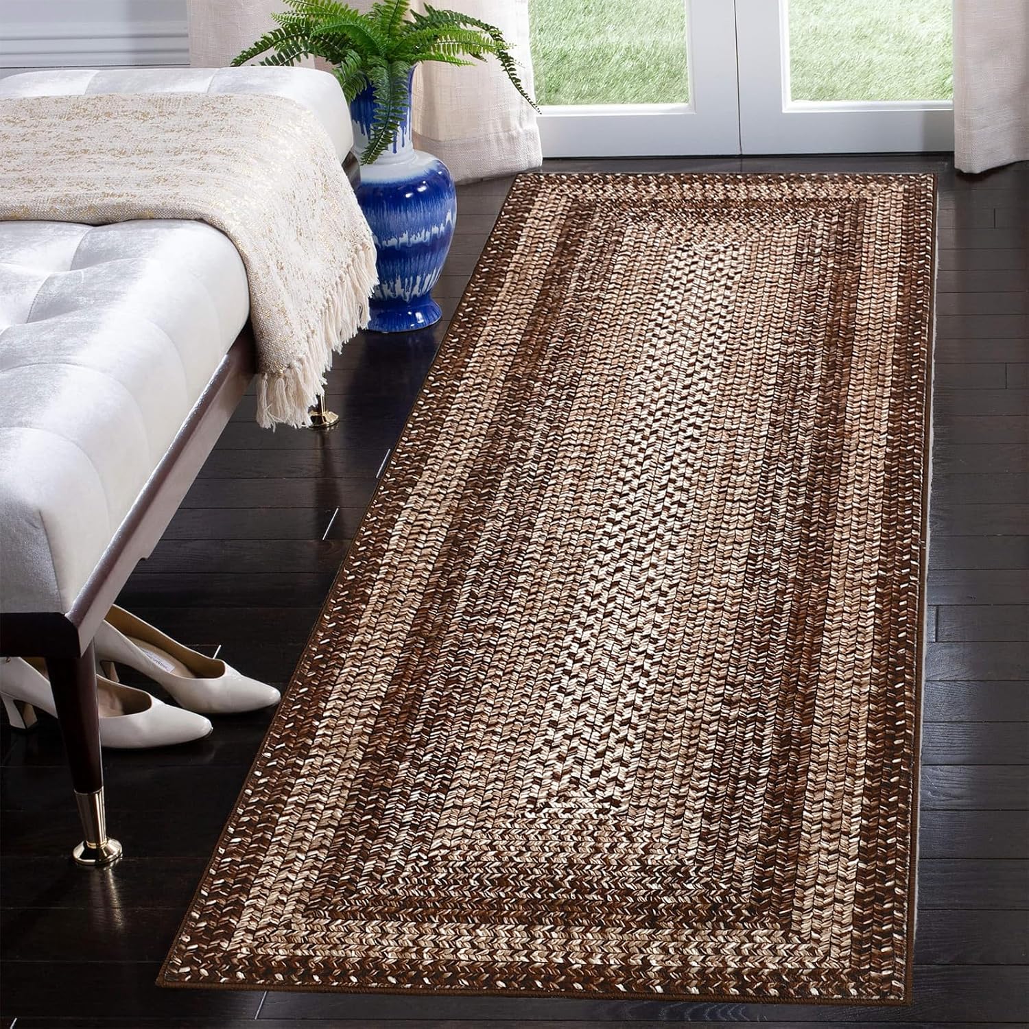 Amazon.com: GarveeHome Braided Runner Rug 2x6 Boho Farmhouse Rug Runner ...