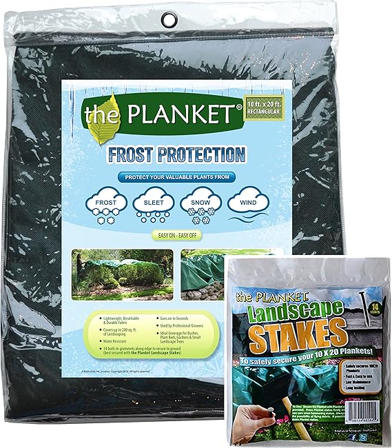 Amazon.com : Planket Plant Frost Protection Cover Kit, 10 ft x 20 ft ...