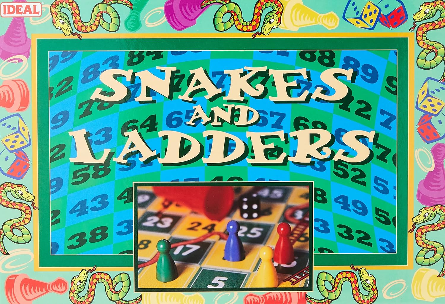 IDEAL , Snakes and Ladders: traditional board game , Classic Board ...