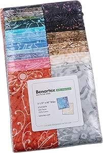 Amazon.com: Bali Batik in The Wind Strip-Pies 40 2.5-inch Strips Jelly Roll Benartex : Arts ...