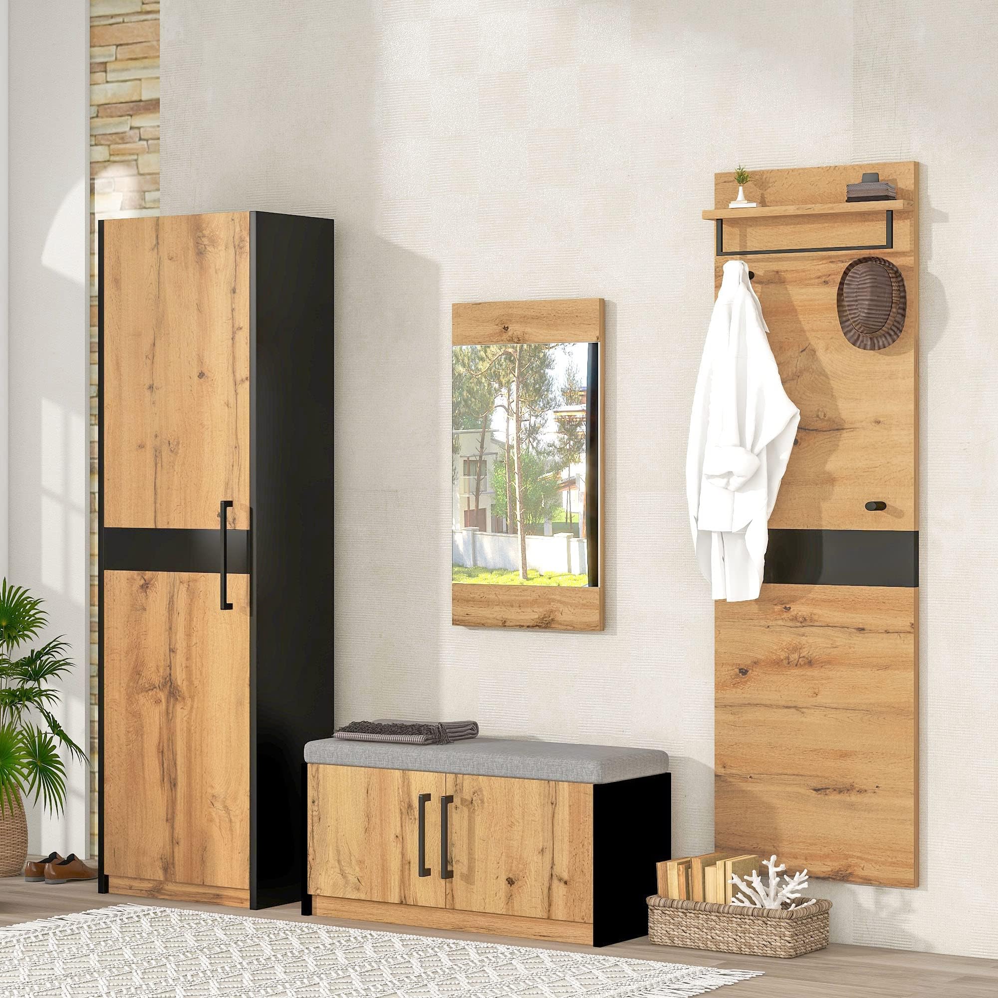 Garderoben Set Mit Sitzbank