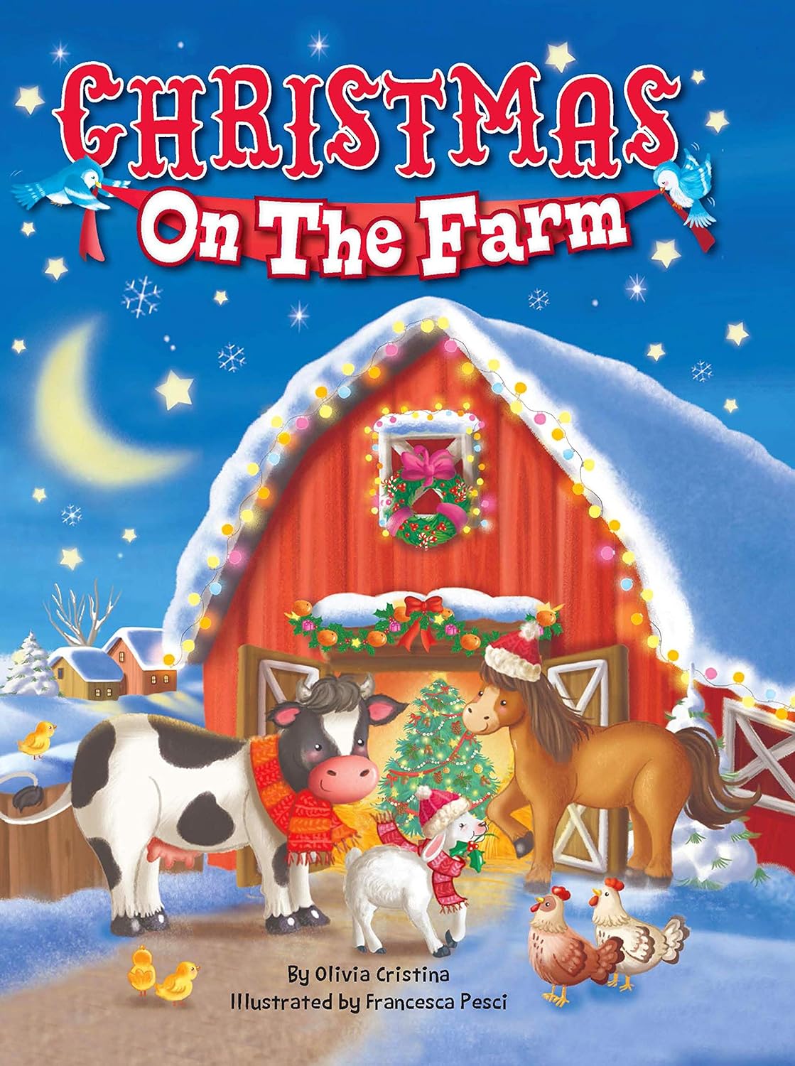 Christmas On The Farm - Childrens Padded Board Book: Little Hippo Books ...