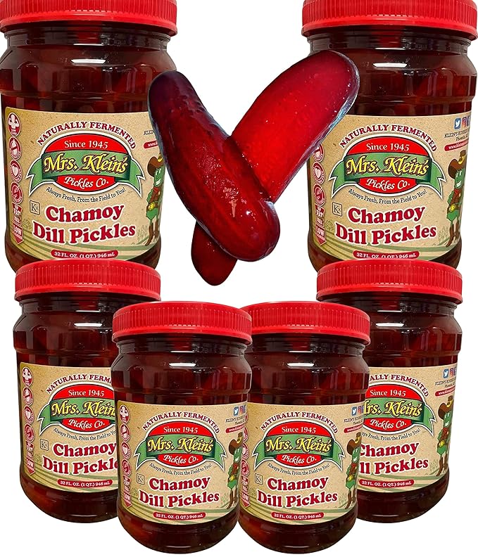 Amazon.com : Mrs. Klein's Chamoy Pickles | Popular red pickles in ...